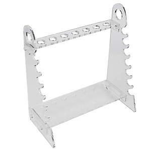 Pipette Rack, Organic Glass Trapezoid Pipette Supporting Holder 1.5cm Hole Diameter Pipette Rack for Experiment