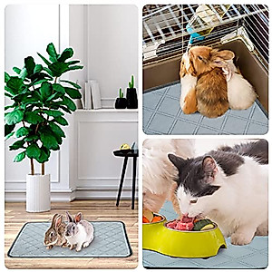 Mooydee 4 Pack Guinea Pig Cage Liners Washable Guinea Pig Bedding Super Absorbent | Waterproof | Non Slip| Reusable Guinea Pig Pee Pads for Small Animals Cages Rabbit Hamster Rat - 48" x 24"