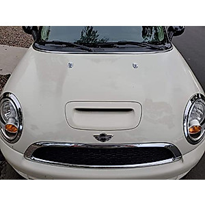 iJDMTOY (2) Black UK Union Jack Style Window Wiper Washer Spray Nozzle Covers Compatible With All MINI Cooper Models