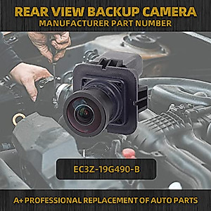 Dasbecan Rear View Backup Camera Compatible with Ford F250 F350 F450 F550 Super Duty 2013 2014 Replaces EC3Z-19G490-B Parking Assist Camera