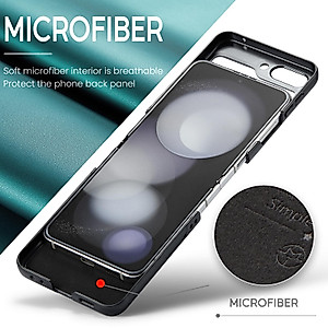 Taneny for Samsung Galaxy Z Flip 5 Case, Slim PU Leather Shockproof Protection Anti-Scratch Phone Cover Case for Samsung Galaxy Z Flip 5 5G 2023 (Teal)