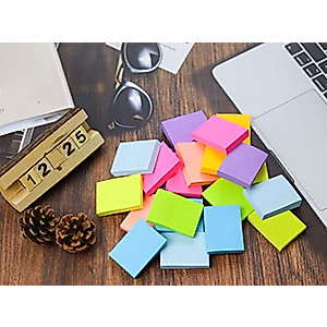 (24 Pack) Sticky Notes 1.5x2 in , 8 Colors Post Self Sticky Notes Pad Its , Bright Post Stickies Colorful Sticky Notes for Office, Home, School, Meeting, 75 Sheets/pad