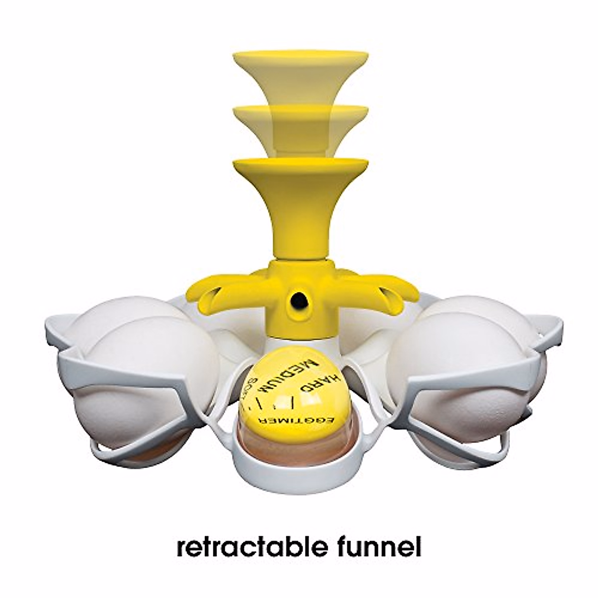 Casabella Exact Egg Boiler, White/Yellow, One Size