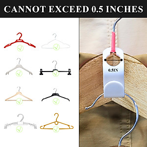 Hanger Connector Hooks – 50-Pack Clothes Hanger Connector Hooks – Space-Saving Hanger for Closet Organizer – Cascading Space Saver Hangers for Small Space Organization and Closet