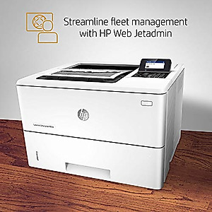 HP Laserjet Enterprise M506n Laser Printer with Built-in Ethernet (F2A68A) (Renewed)