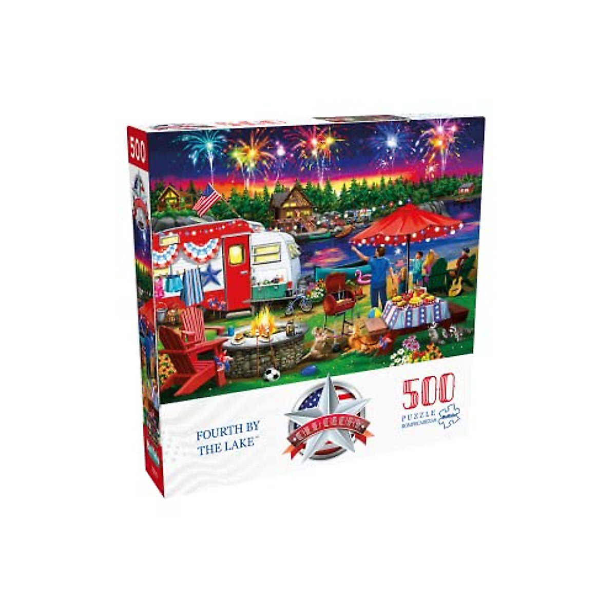 Buffalo Games - Fourth by The Lake - 500 Piece Jigsaw Puzzle