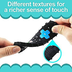 PRONY Silicone Remote Control and Game Controller Teething Toys for Baby 3 Months and Up,Sensory Teether Toys for Toddler Boy and Girl