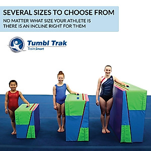 Tumbl Trak Folding Incline Cheese Mat, Primary Rainbow, 30 in x 68 in x 16 in