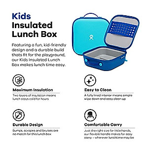 Hydro Flask Lightweight Insulated Kids Lunch Box - 3.5 L, Ocean/Whale