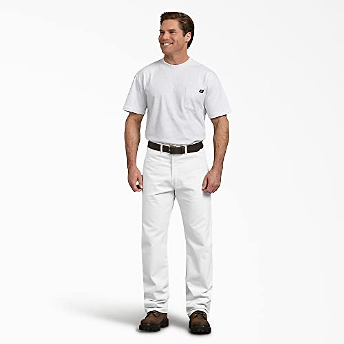 Dickies mens Painter's Utility Pant Relaxed Fit Big Jeans, White, 46W x 30L US