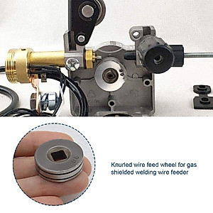 Welding Wire Feeder Roller, 30mm/1.18in Steel 0.8 Welding Wire Feeding Guide Wheel for Wire Feeder MIG MAG Welders Equipment Parts(0.8mm)