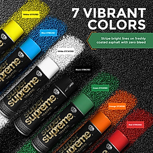 Fox Valley Super Supreme Traffic Spray Paint - Easy To Use Traffic Marking Paint Ideal For Road Lines, Parking Lot Paint - Sidewalk Paint, Warehouse & Factory Floor Paint - 18 oz (Pack of 12), White