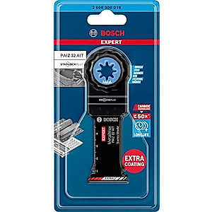 Bosch Professional 1x Expert MetalMax PAIZ 32 AIT Multitool Blades (for Steel, Stainless steel, Width 32 mm, Accessories Multitool)