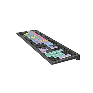 LogicKeyboard Mac Wired Backlit Keyboard Compatible with Final Cut Pro X- Astra Series- Part Number: LKBU-FCPX10-AMBH-US