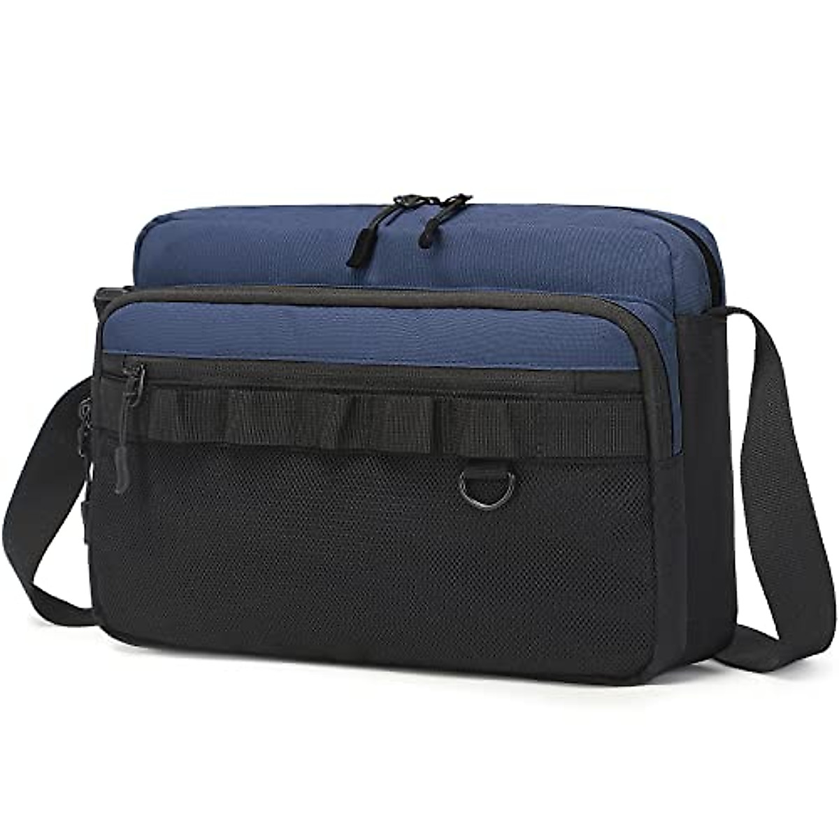 El-fmly Messenger Bag for Men Women, Multi-pocket Crossbody Shoulder Bag for Daily Use, Outdoor, Sports, Travel (Navy Blue)