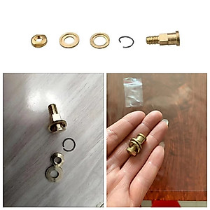 TorSor 3 Pack Tailor Scissors Pivot Bolt and Nut Replacement Central Axis Shaft Assembly Screws for 8/9 inch Sewing Scissors Fabric Scissor Sewing Shears Repair Parts