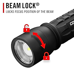 Coast XP9R 1200 Lumen USB-C RECHARGEABLE-DUAL POWER LED Flashlight With PURE BEAM SLIDE FOCUS And Top Grade Aluminum Build