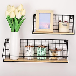 Tbestmax Qtips Holder Dispenser, 10/7 oz Bathroom Container for Cotton Ball Cotton Swabs, Apothecary Jar Organizer for Storage(Wood Lids)