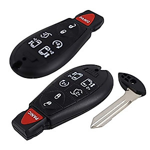 Keyless Remote Key Fob Replacement for 2008-2015 Chrysler Town and Country,2008-2014 Dodge Grand Caravan, M3N5WY783X 433MHZ,Pack of 2