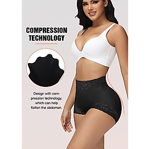 SHAPSHE Butt Lifting Shapewear Shorts Seamless Tummy Control Underwear Girdles for Women Body Shaper Panties for Pregnancy Shape Wear Under Garments for Dress Fajas Para Mujer Black 2XL