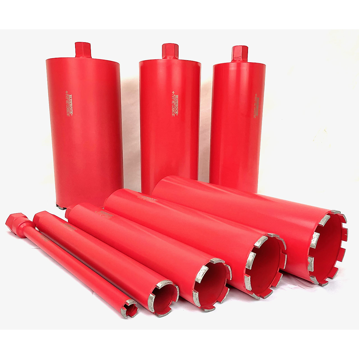 NEW CORE DRILL PACKAGE DEAL CONCRETE CORING Model 8Z1 + 1" - 8" Diamond WET Coring Bit Set by BLUEROCK Tools
