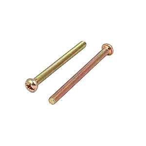 uxcell M4 x 50mm Fully Thread Phillips Round Head Machine Screws Bolts Fasteners 20PCS