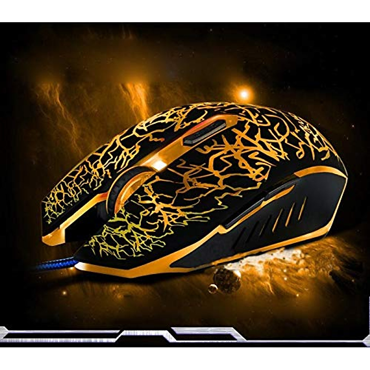 Professional Colorful Backlight 4000DPI Optical Wired Gaming Mouse