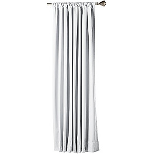 Amazon Basics Blackout Curtain Set - 52''x 63'', White, 4-Pack