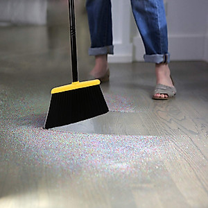 Broom and Dustpan Set,Indoor Broom with Dust pan Combo Set for Home,Angle Kitchen Broom for Floor Sweeping