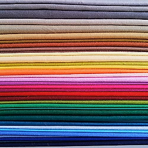50 PCS 8" x 8" Precut Multi-Colors Cotton Fabric Squares Fabric Bundles for Sewing & Quilting Beginners