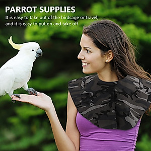 balacoo Pet Shoulder Pad Diaper Shawl: Bird Clothing Protector Parrot Diapers Practical Shoulder Protector Diaper Shawl Shoulder Pad Parakeets Cockatiels Conures
