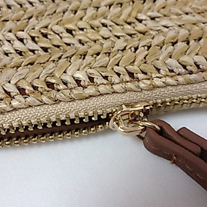 VALICLUD Straw Bag s for Women Woven Bag Straw Purse Straw Clutch Hand Bags Purses for Women Shoulder Bag Girl Wallet Woman Wallet Staw s for Wallet for Women Small Zipper Miss Tote Handbag