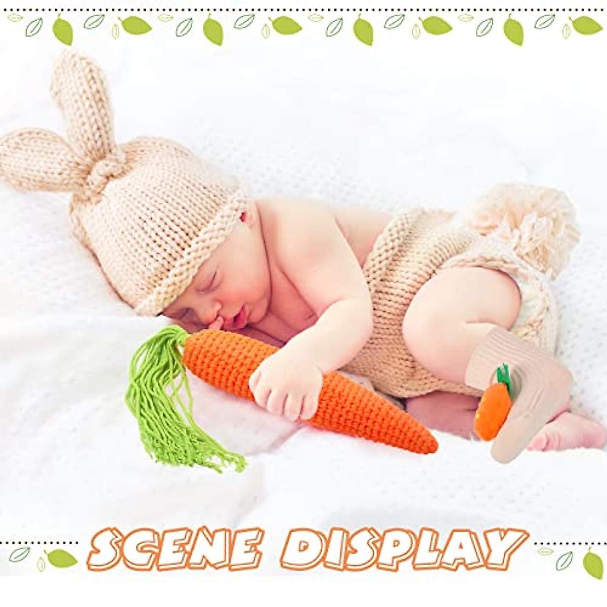 Easter Newborn Photography Prop Baby Boy Girl Photo Newborn Bunny Outfits Rabbit Hat Photoshoot Costume 0-6 Months(Rabbit)