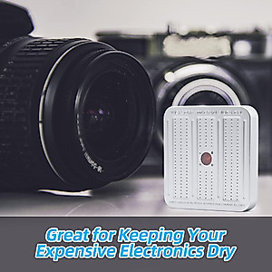 Wisesorb 200 Gram 2 Pack Gun Safe Dehumidifier, Reusable Silica Gel Dehumidifier, Indicating Silica Gel Desiccant Canister (Orange to Green)