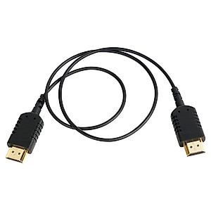 PVCLUB Came-TV 2 Foot Flexible and Ultra-Thin HDMI Type A-A Cable for Gimbal Use,Feild Monitor,DSLR Video Camera/Camcorder