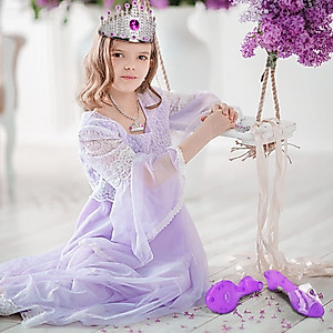 Princess Dress Up Shoes and Jewelry Boutique, Pretend Play Toy Set for Little Girls, Princess Accessories Set with Jewelry, Fashion Skirts, Heel Shoes, Beauty Toddler Gift for Age 3 4 5 6 Years Old