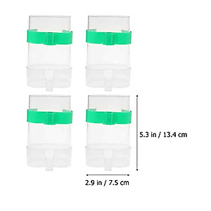 HANABASS Dispenser Container Dispenser Container 8 Pcs Bird Water Parrot Cage Water Feeder Bird Water Holder Automatic Birds Feeder Dispenser Automatic Bird Auto Feeder Auto Feeder