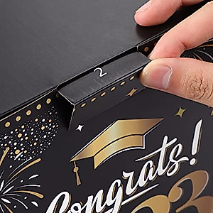PRETYZOOM Graduation Card Box 2023 Graduation Party Decoration - Congrats You Did It Graduation Ceremony or Birthday Party Supply