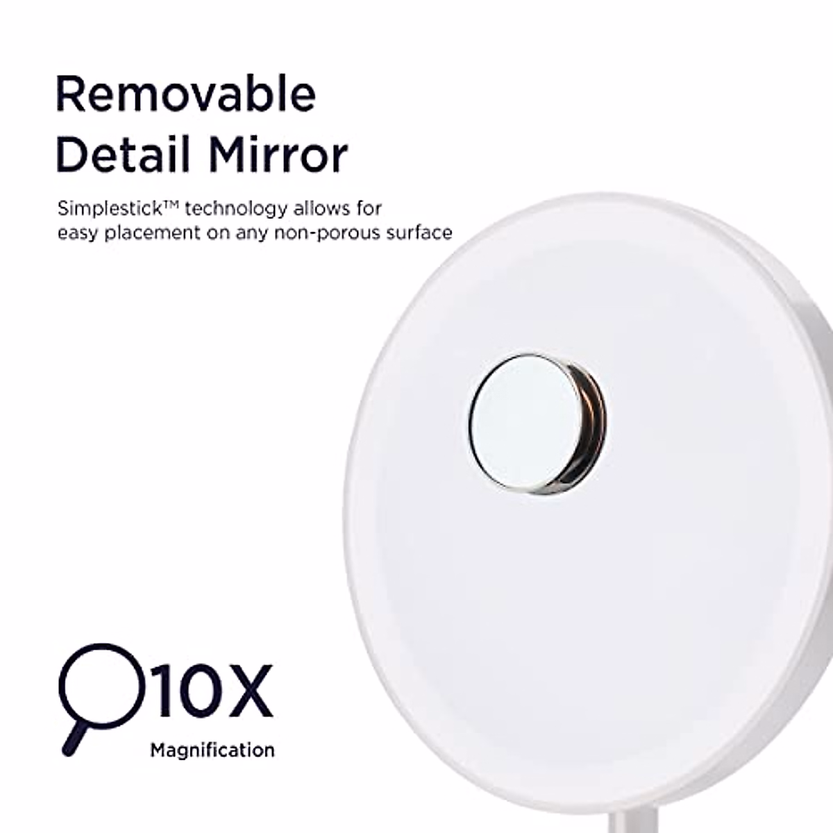 iHome Beauty Glow Ring XL 13" Makeup Mirror with Bluetooth Speaker, Speakerphone, USB Charging, Removable Phone Mount, Rechargeable Battery and 3 LED Color Modes