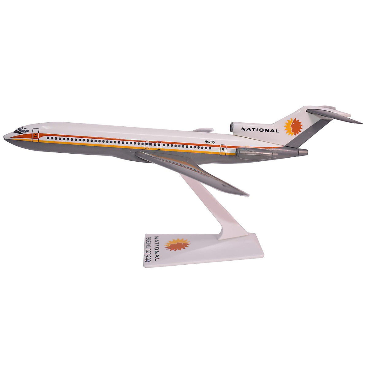Flight Miniatures National Airlines 1967 Livery Boeing 727-200 1:200 Scale Display Mode