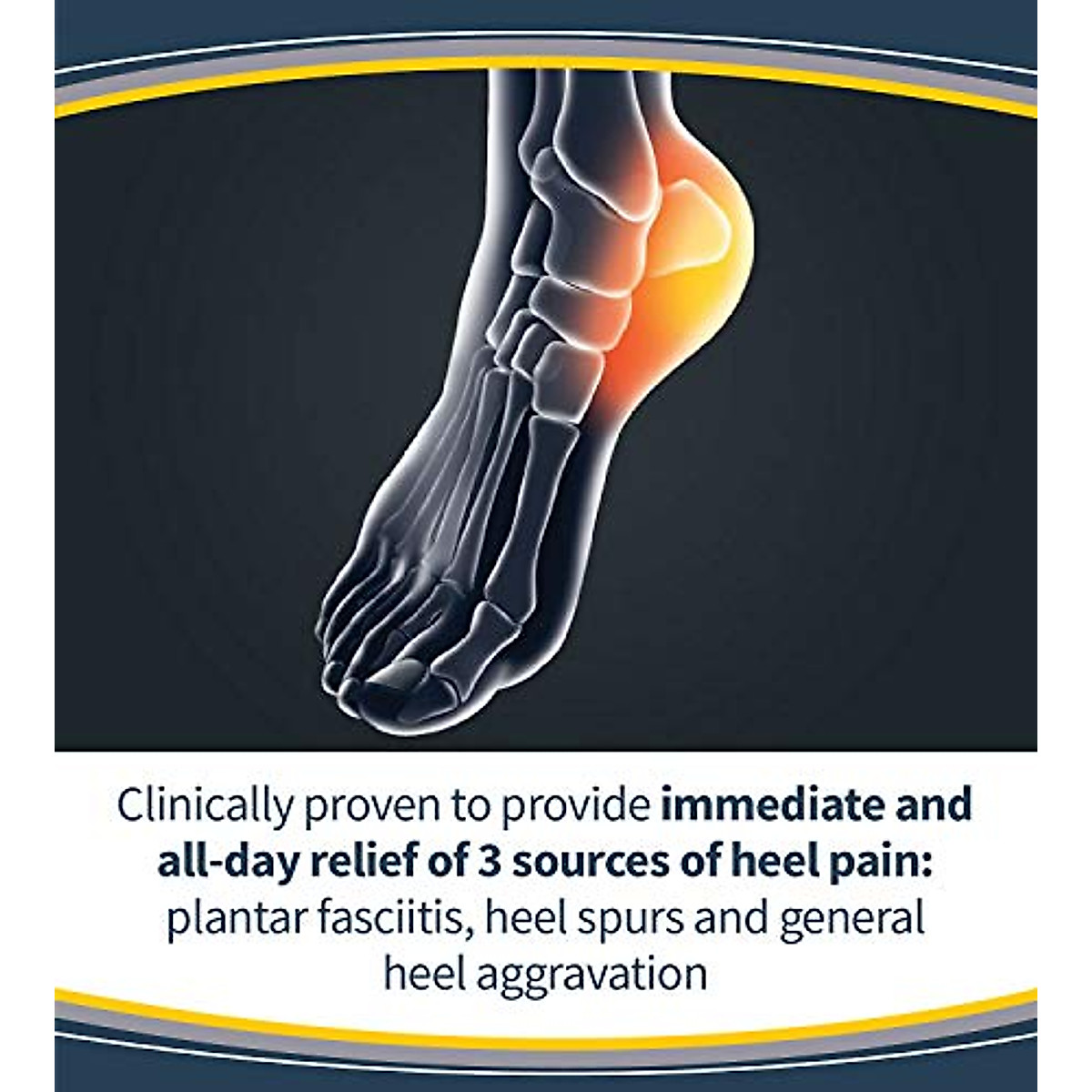 Dr. Scholl's Heel Pain Relief Orthotics // Clinically Proven to Relieve Plantar Fasciitis, Heel Spurs and General Heel Aggravation (for Women's 6-10,)