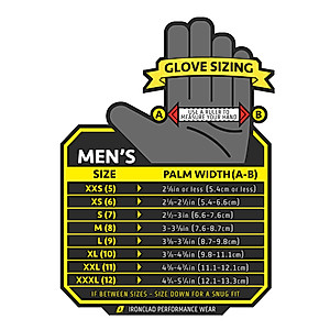 Ironclad HEATWORX REINFORCED; Heat and Cut Resistant Gloves, Palm Heat Protection Rated up to 450°F, (1 Pair), Black