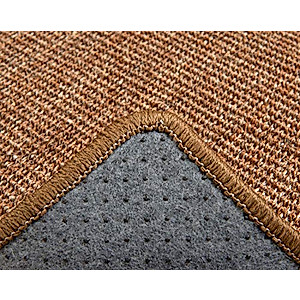 LSAIFATER Cat Scratching Mat, Natural Sisal Mat, Cat Scratch Furniture Protector, Horizontal Cat Floor Scratching Pad Rug, Protect Carpets and Sofas (11.8x14.9 inch, Brown)
