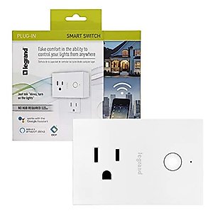 Legrand - Pass & Seymour Radiant WWP10CCV2 Enabled Plug, White Smart Wi-Fi Switch