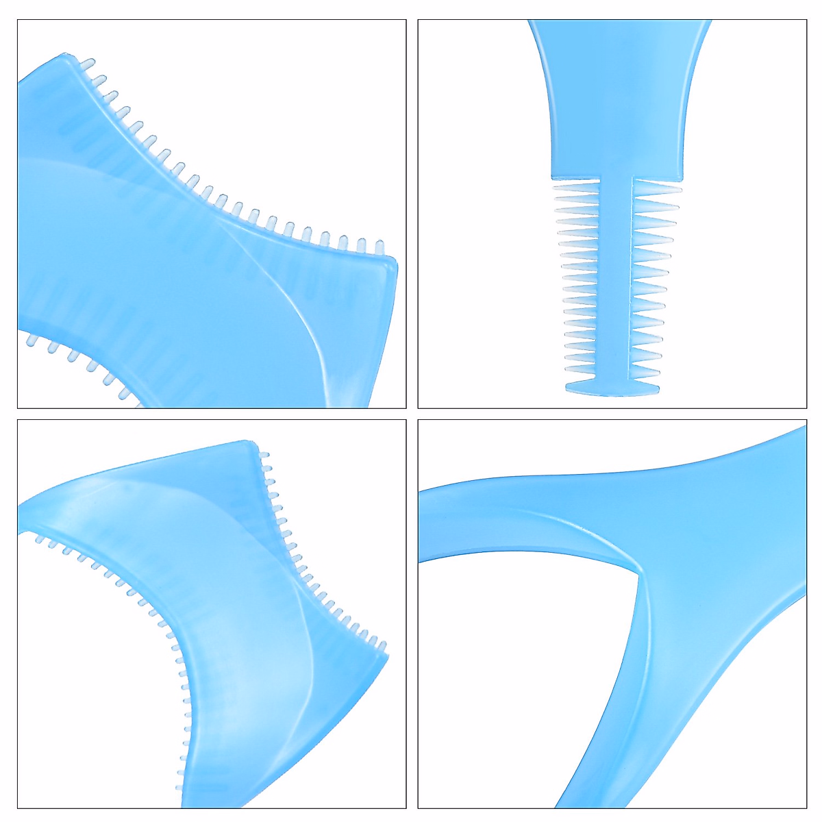 TecUnite 6 Pieces 3 in 1 Eyelashes Tools Mascara Shield Applicator Guard Eyelash Guide for Makeup, 3 Colors