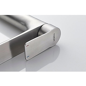 DUSJYOHRD Black Basin Faucet Bath Mixer Bathroom Basin Faucet Vessel Washbasin Water Mixer Hot and Cold Water Taps L71118 L71118B(L71118)