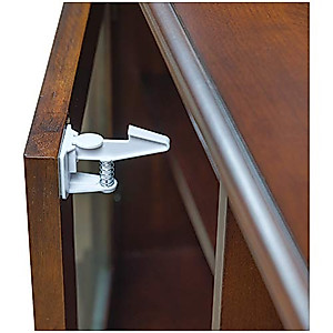 Cabinet Locks Child Safety Latches - Baby Proofing Cabinets & Drawers Locks - Child Proof Your Home - No Drilling & No Tools Required! (8 Pack)