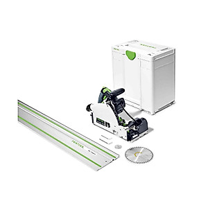 Festool 577748 TSV 60 KEB-F-Plus-FS US Plunge-Cut Track Saw with Scoring Function and 75-inch (1900mm) Guide Rail