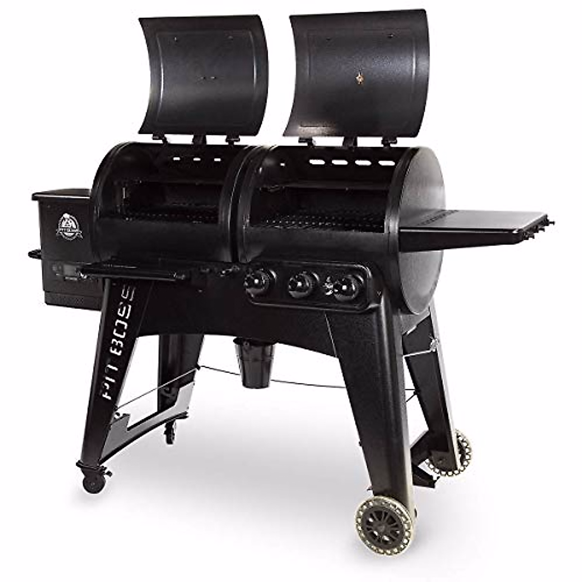 PIT BOSS PB1230G Wood Pellet and Gas Combo Grill, Black