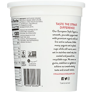 Straus Family Creamery, Plain Yogurt, 32 oz
